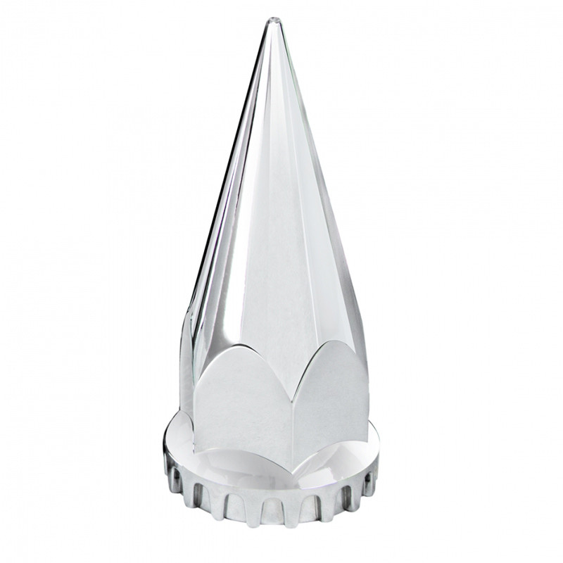 Complete Chrome Pointed Axle Cover Kit with Spiked Lug Nut Covers ...