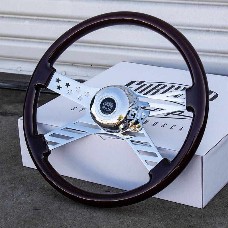 18" Stars And Stripes Steering Wheel By Forever Sharp - Raney's Truck Parts