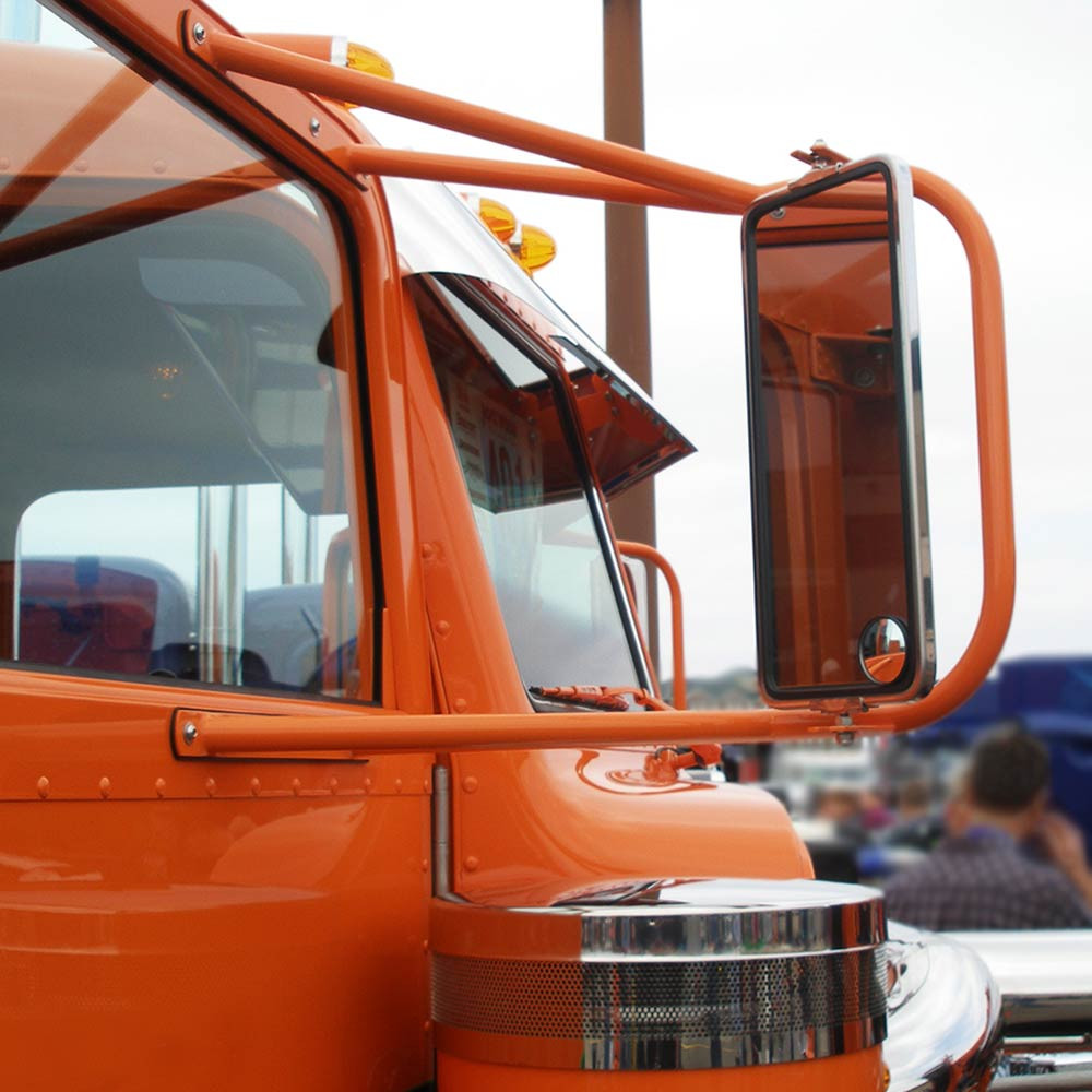 Peterbilt 359 379 389 Extended Mirror Brackets by 12 Gauge Customs ...