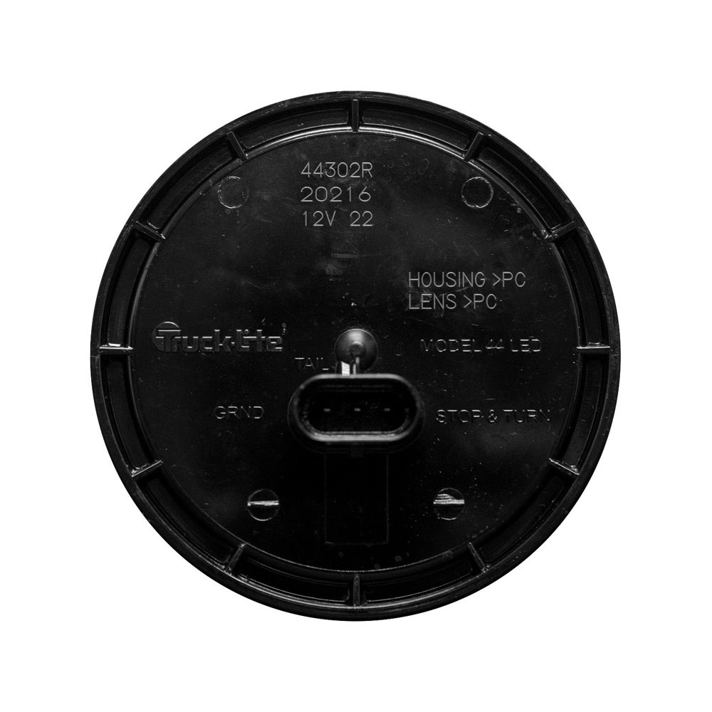 4.5" Round Super 44 Fit 'N Forget Red LED Stop Turn & Tail Light 44302R ...