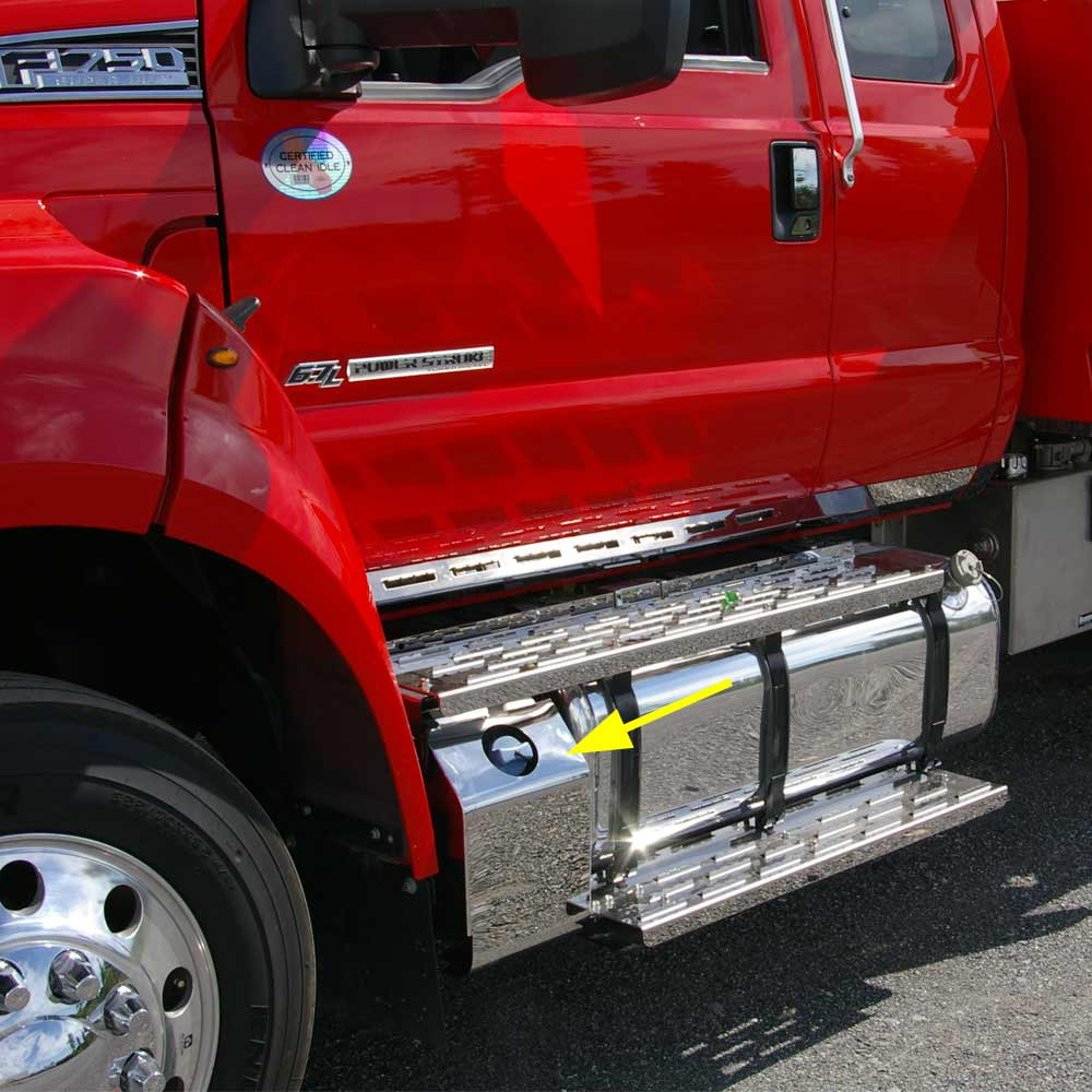 Freightliner Cascadia Stainless Steel DEF Tank Cover by RoadWorks ...