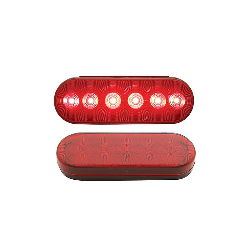 6" Oval Halo Red LED Light - Raney's Truck Parts