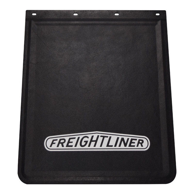 24" Freightliner Cascadia Rubber Mud Flaps With Black Background (Pair ...