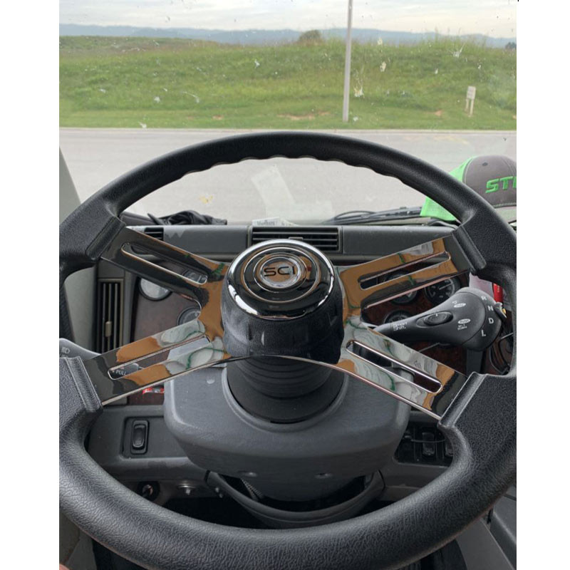 18" 4-Spoke Mahogany Steering Wheel