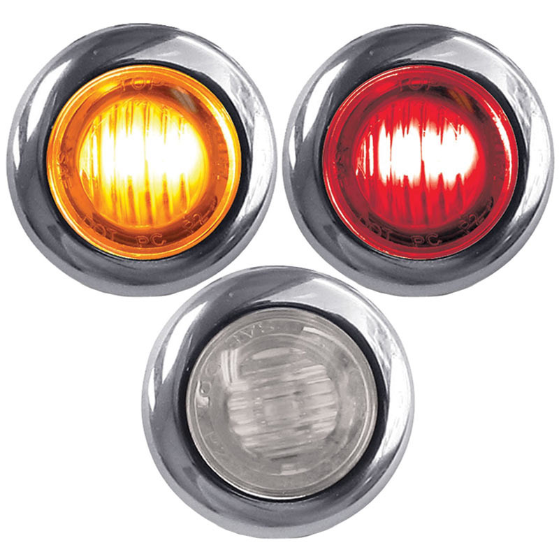 Mini Oval Button Dual Revolution Red & White LED Marker Light - Raney's ...