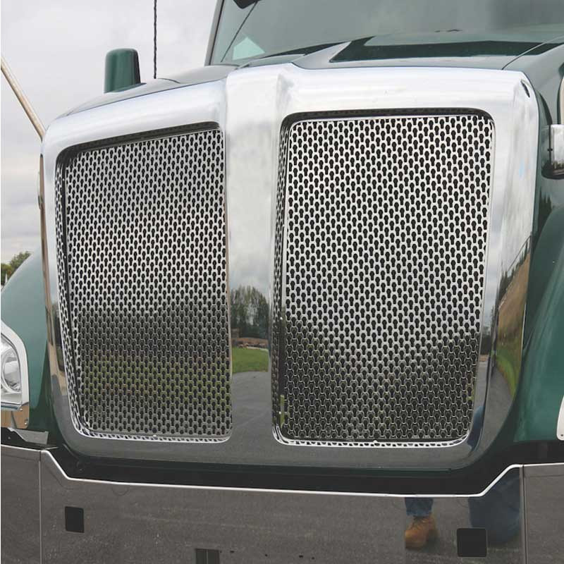 Kenworth T800 Punch Grill Stainless Steel By RoadWorks - Raney's Truck ...