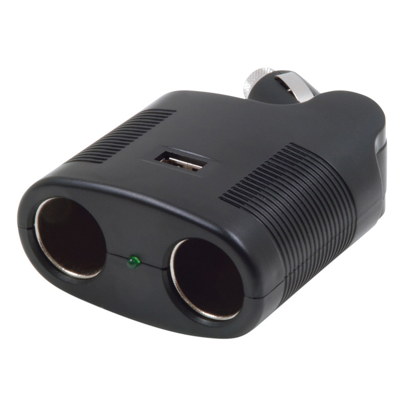 3-Way 12 Volt And USB Multi-Socket Power Adapter - Raney's Truck Parts