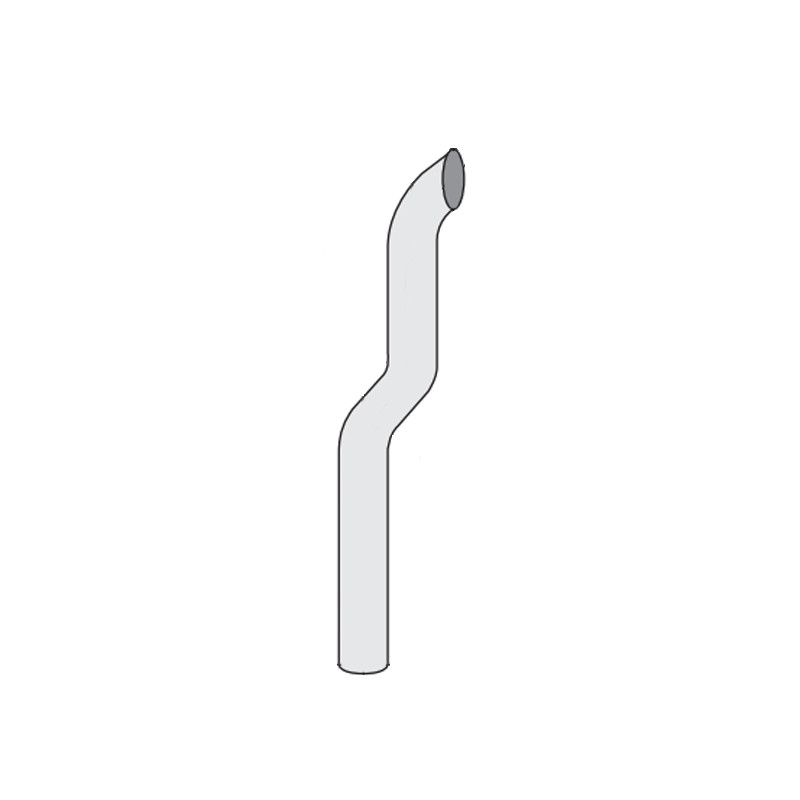 Dynaflex Chrome 7" Curved Exhaust Stack - Raney's Truck Parts