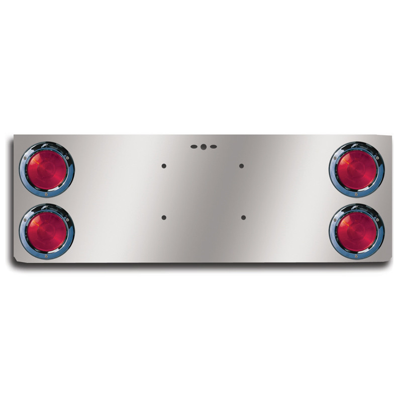 Rear Light Bar With 6 Round Tail Lights 2 Backup & Panel Lights By ...