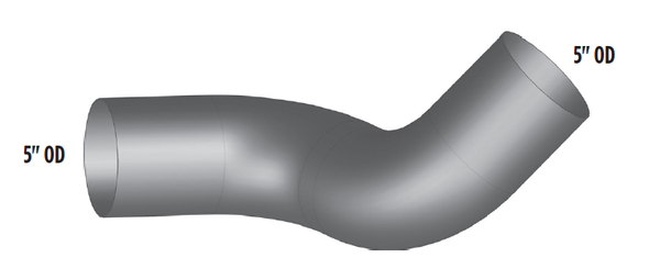 Peterbilt 377 Chrome Elbow 14-11380RCP - Raney's Truck Parts