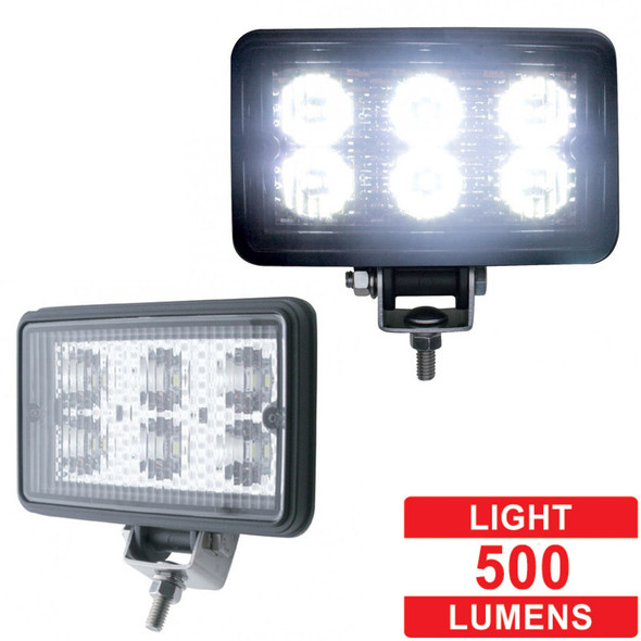 5" x 7" High Power LED Rectangular Headlight with LED Light Bar - Raney ...