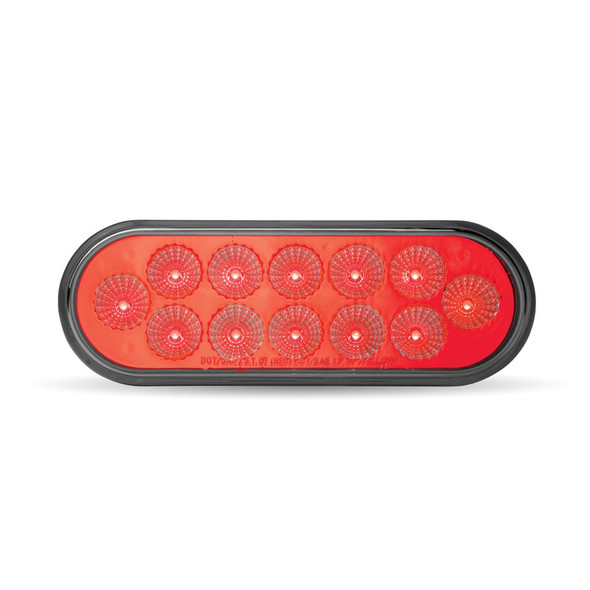 6" Oval Halo Red LED Light - Raney's Truck Parts