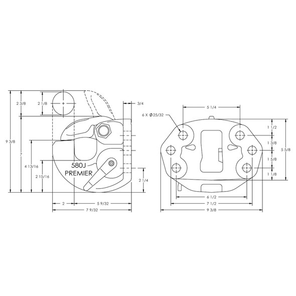 467 Air Chamber Bracket By Premier Manufacturing - Raney's Truck Parts