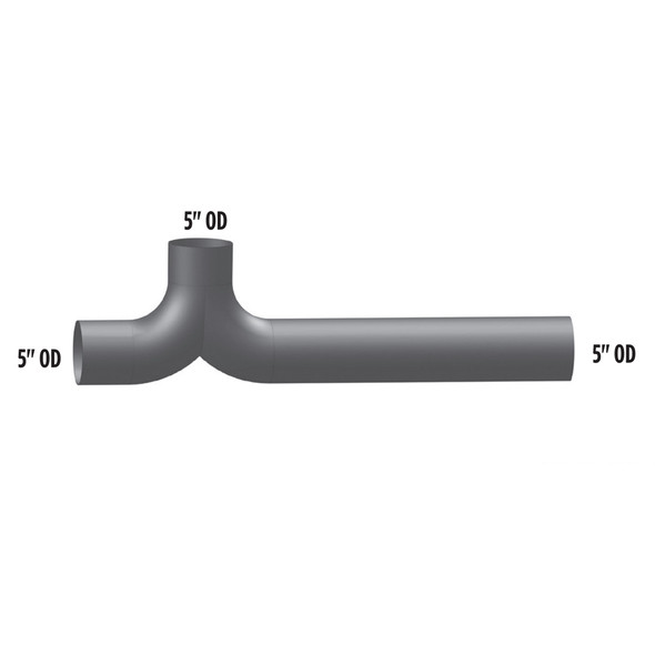 Universal 5" Aluminized Y Pipe - Raney's Truck Parts