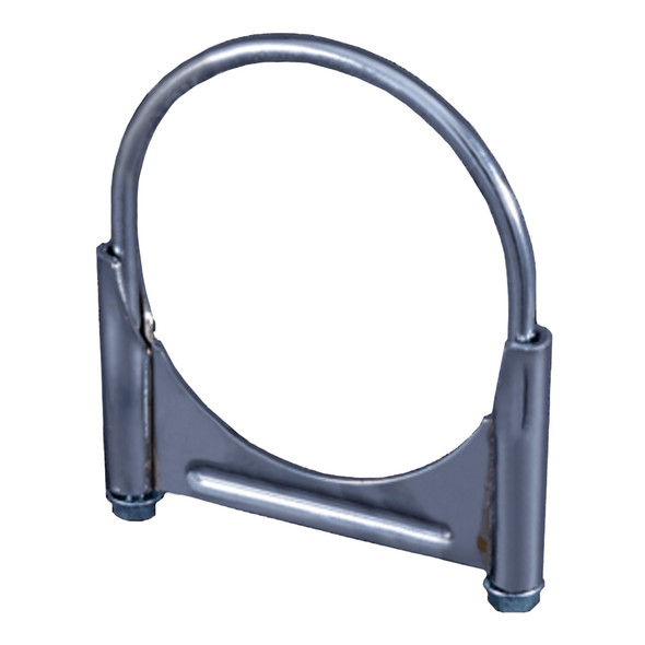 5" Chrome Flat Bolt Saddle Clamp - Raney's Truck Parts