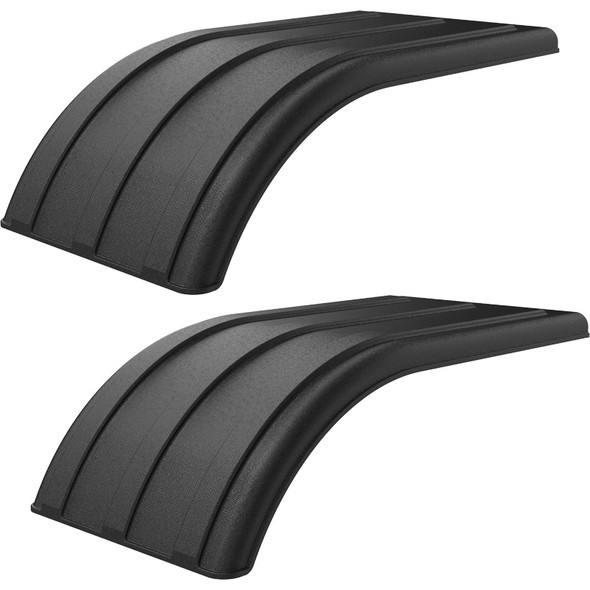 66 1/2" Black Poly Half Tandem Fenders - Raney's Truck Parts