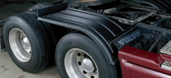 66 1/2" Black Poly Half Tandem Fenders - Raney's Truck Parts