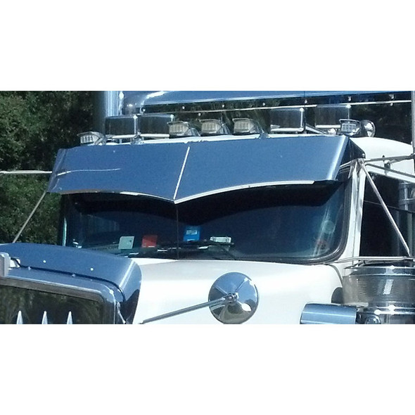 13" Kenworth W900 T800 T600 T660 T300 Drop Visor For Curved Windshield ...