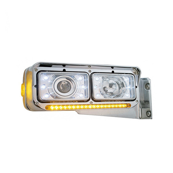 4" x 6" Full LED High & Low Beam Rectangular Headlight With Dual ...