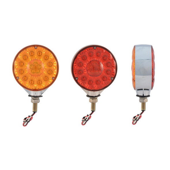 21 LED Double Face Turn Signal Light With Reflector - Raney's Truck Parts