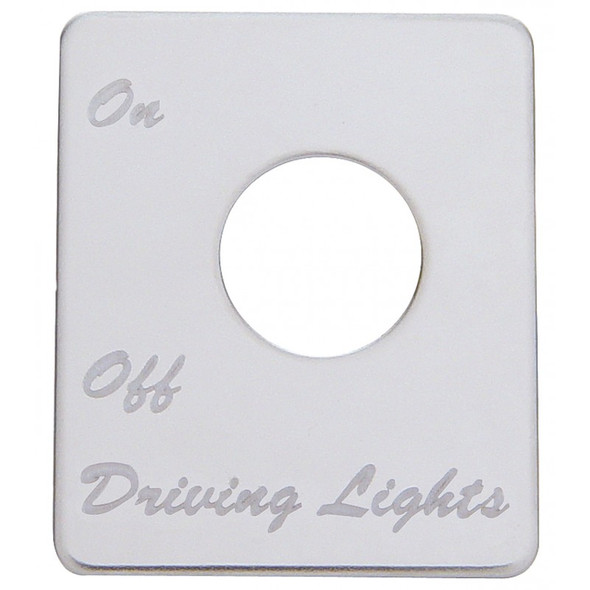 Peterbilt Stainless Steel Lift Axle Switch Plate (Down/Up) - Raney's ...