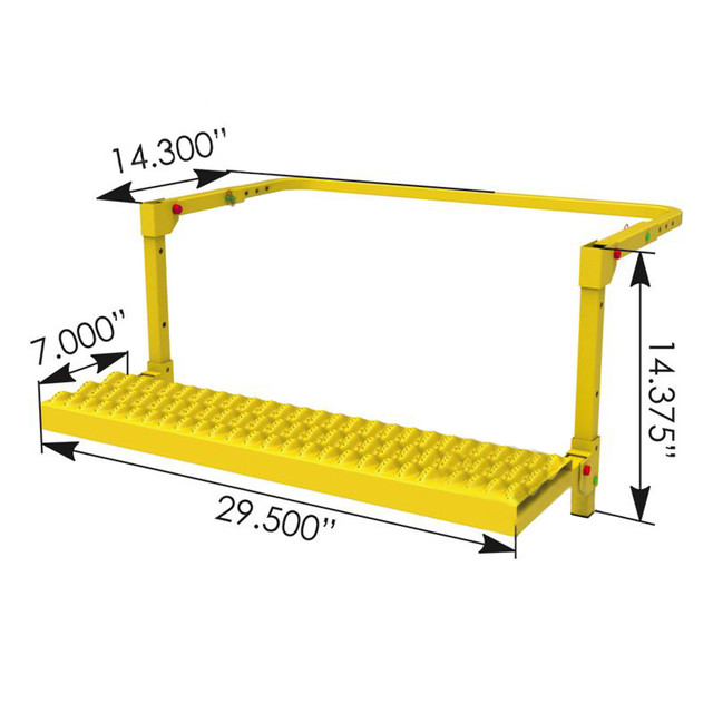 Heavy Duty Adjustable Wheel Step - Raney's Truck Parts