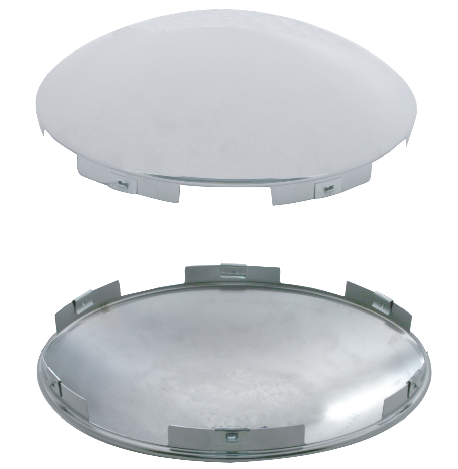 Chrome 5 Notch Front Hub Cap By Grand General - Raney's Truck Parts