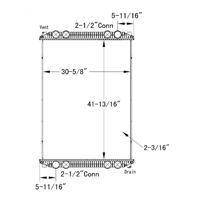 Freightliner Classic Columbia OSC Radiator 2003-2007 - Raney's Truck Parts