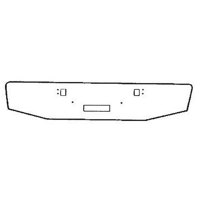 Freightliner Classic & Cabover Chrome 16" Standard Tapered Bumper By ...