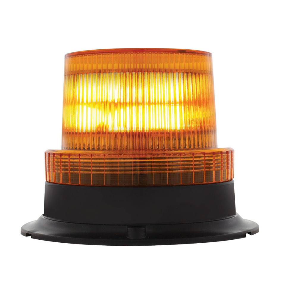 High Power LED Beacon Strobe Light Clear Amber Low Profile - Raney's ...