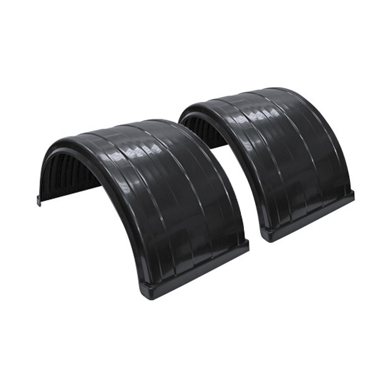 Black Spray Master Poly Truck Fenders For 22.5" Or 24.5" Wheels - Raney ...