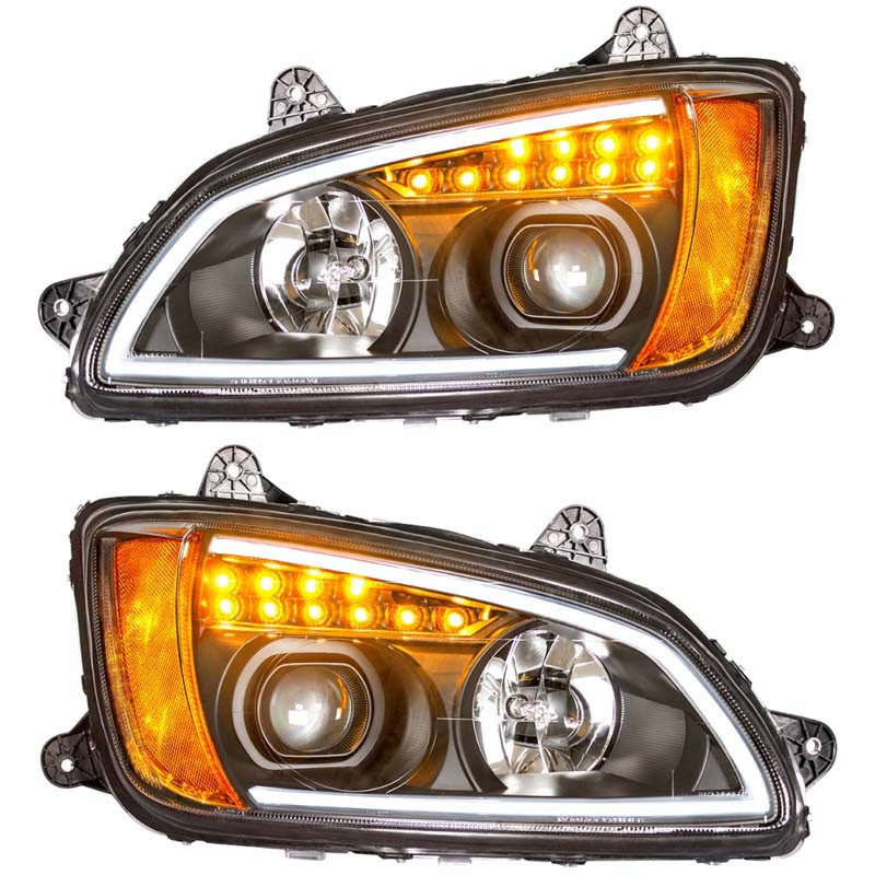 Kenworth T680 Blackout Projector Headlight Assembly With Position LED ...