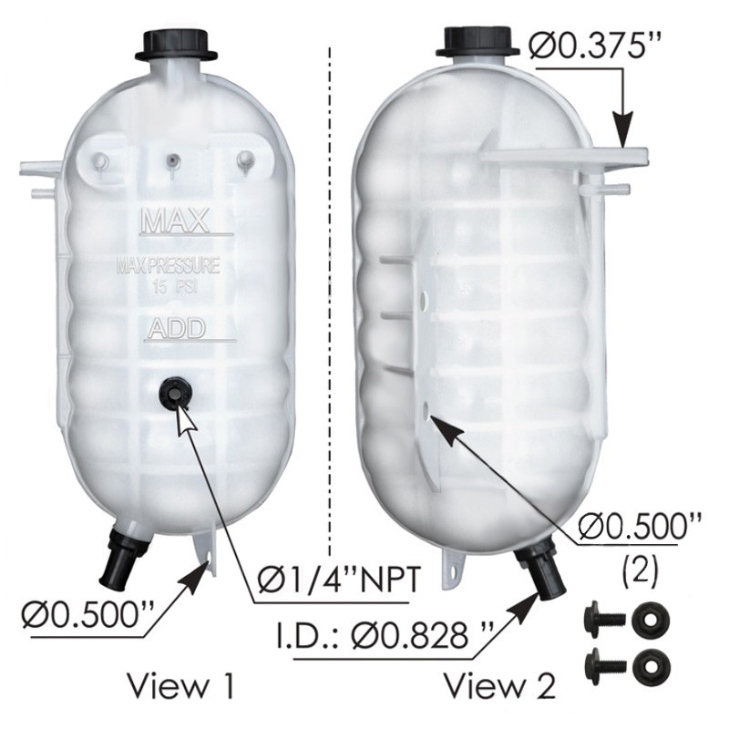 International 9900i Engine Coolant Reservoir 2512250C91 4062312C1 ...