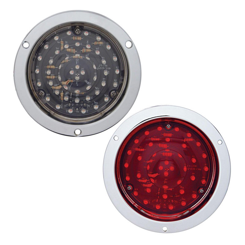 4'' Round Dual Revolution Red & White STT Reverse Combo Light - Raney's ...