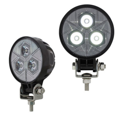 High Power 3 LED Round Compact Flood Work Light - Raney's Truck Parts