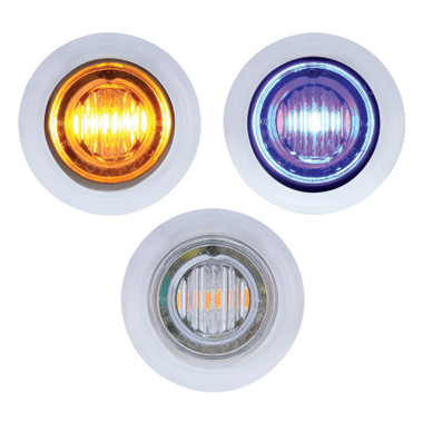 Blue and Amber Dual-Color LED Clearance/Marker Lights - Raney's Truck Parts