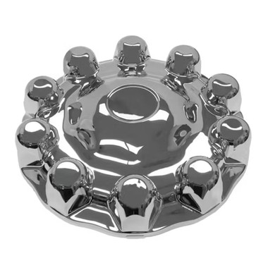 Alcoa Style Chrome One-Piece Front Hub Axle Cover System 086100S ...