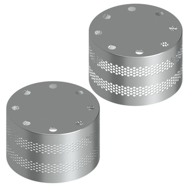 Rear Drive Axle Hub Cover With Flat Top Push-On Lug Nut Covers by Iowa ...