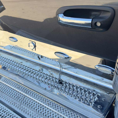Peterbilt 589 Stainless Steel Cab Panel By Valley Chrome - Raney's ...