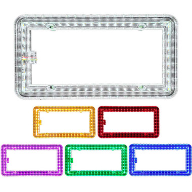 Halo Glow Dual Function LED License Plate Light Multi-Color By ...