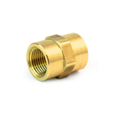 Brass Female Pipe Coupling 1/4" Fitting - Raney's Truck Parts