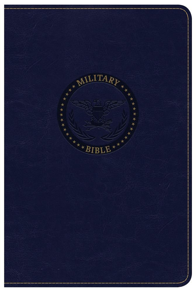 Bible CSB Military Compact Navy Blue LeatherTouch (9781433651779)