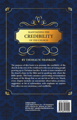 Maintaining the Credibility of the Church (9781584274940)