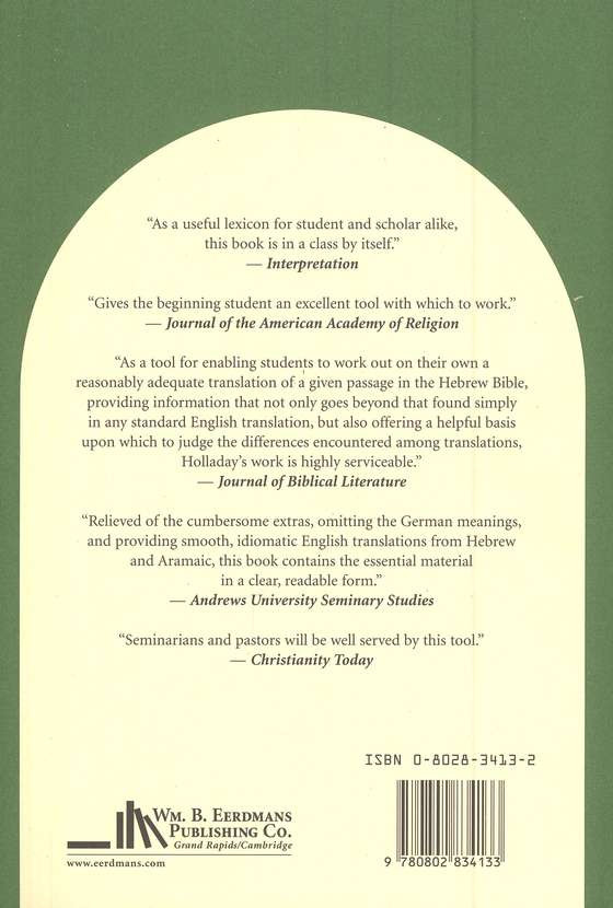A Concise Hebrew and Aramaic Lexicon of the Old Testament (9780802834133)