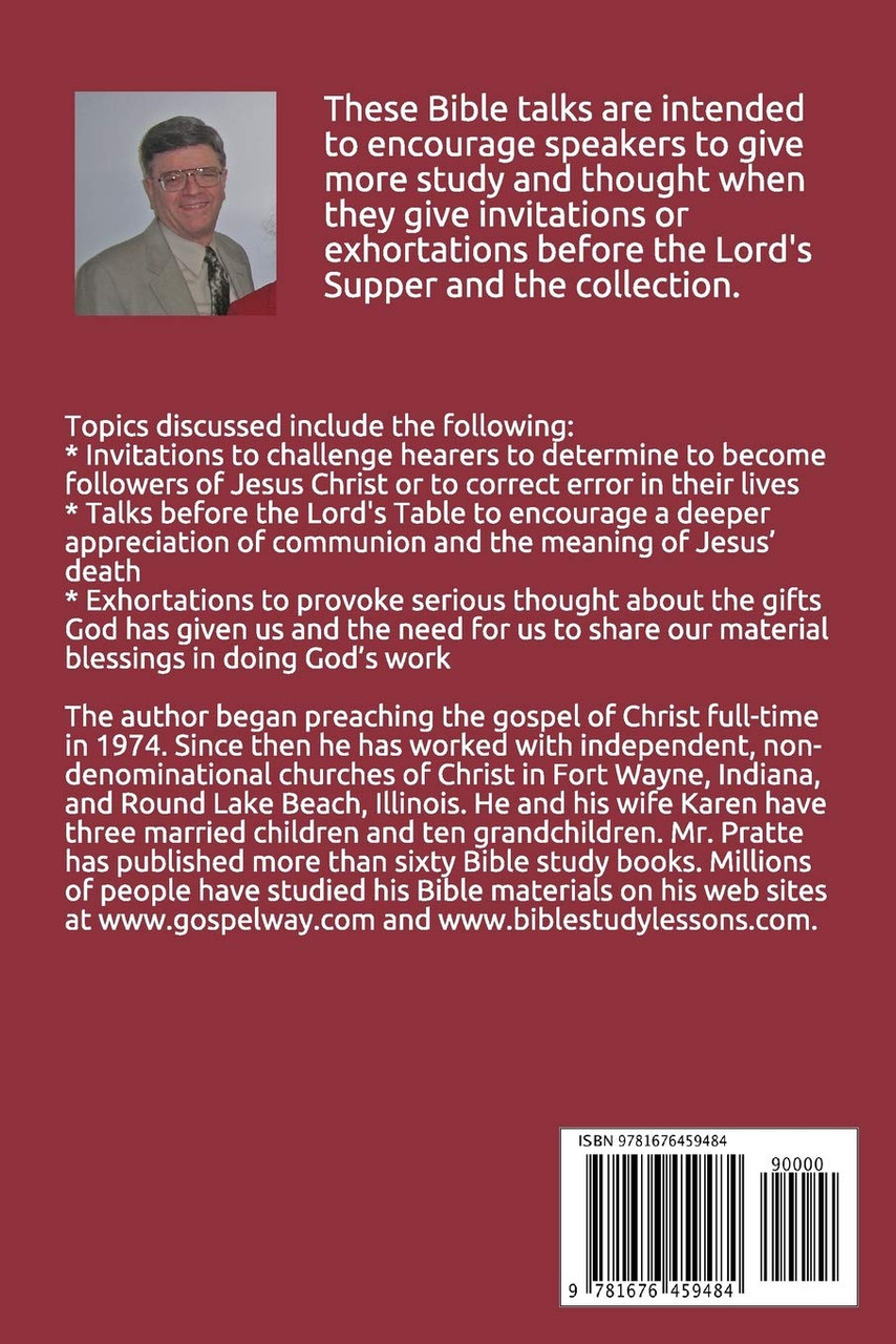 Short Bible Talks: Invitations, Lord's Supper and Collection Talks ...