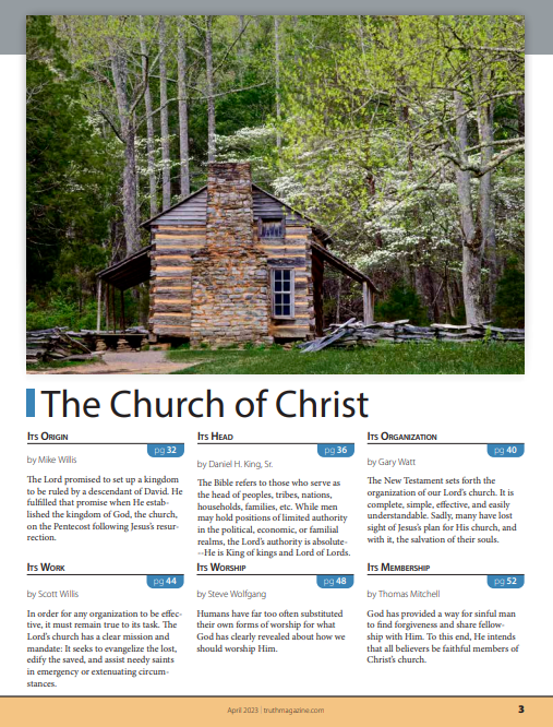 April 2023 "CHURCH OF CHRIST" - Truth Magazine (PDF) (2023-04-Apr-Truth ...