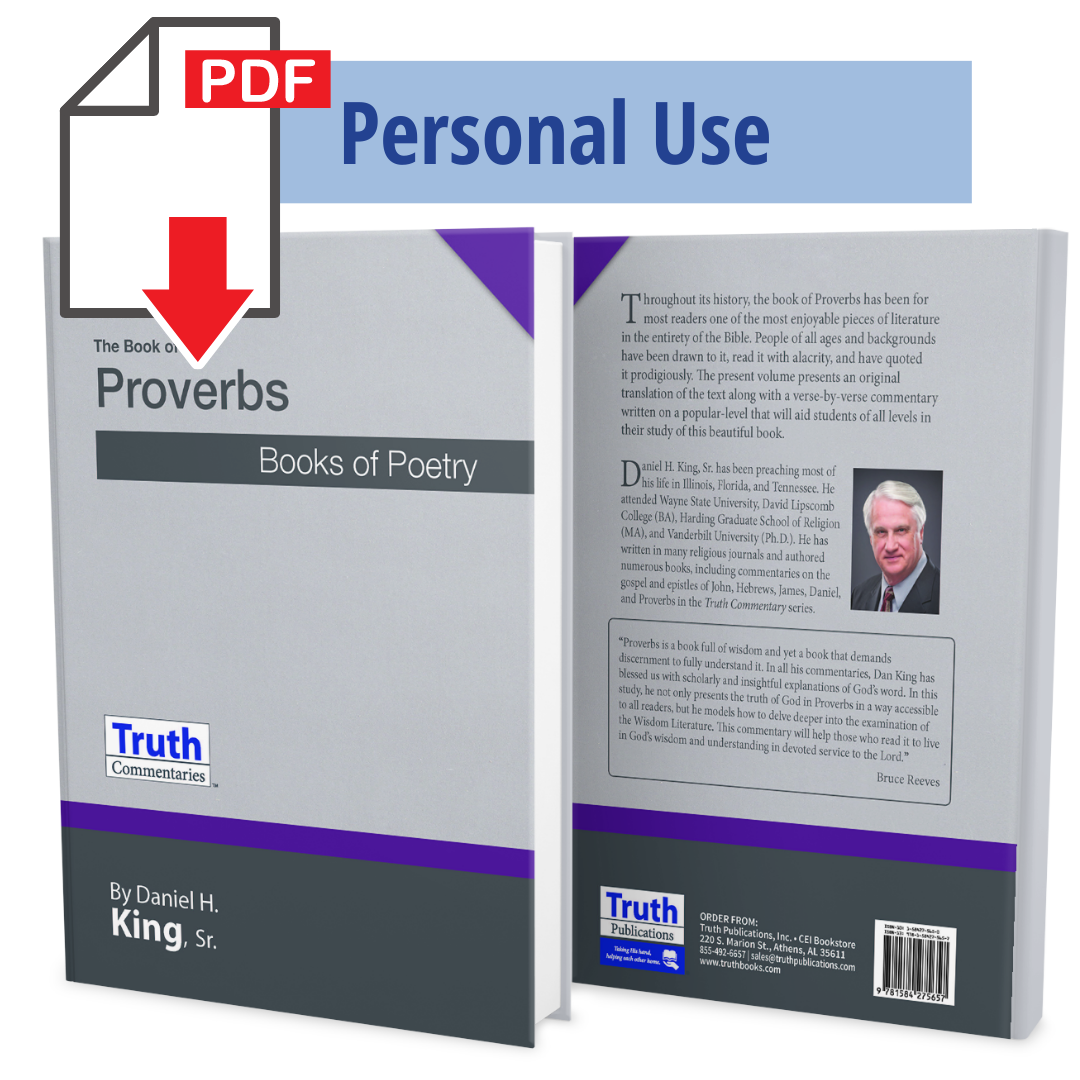 Truth Commentary - Proverbs (Digital Edition PDF) (9781584275657PDF)