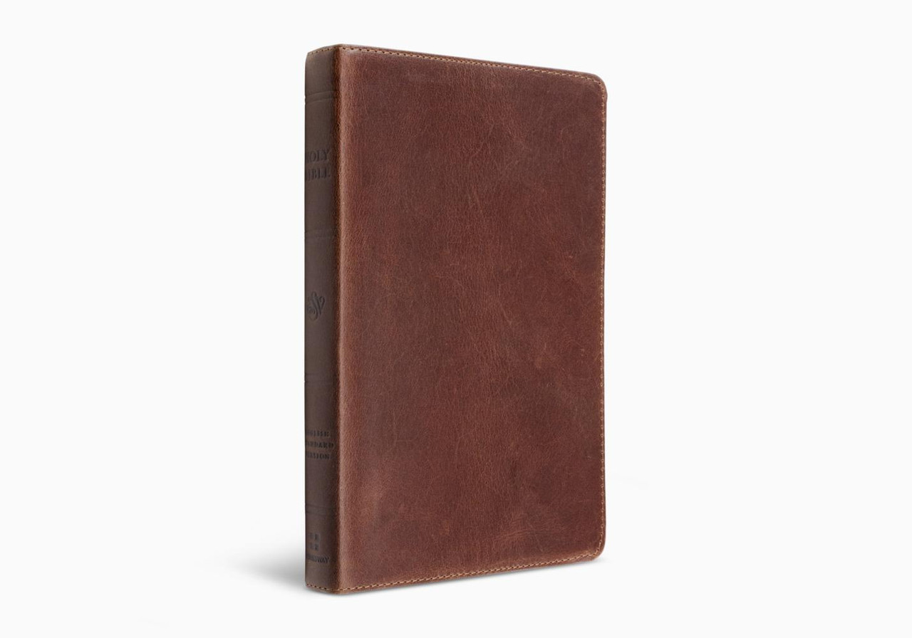 Bible ESV Thinline Full Grain Leather, Deep Brown - CEI Bookstore ...