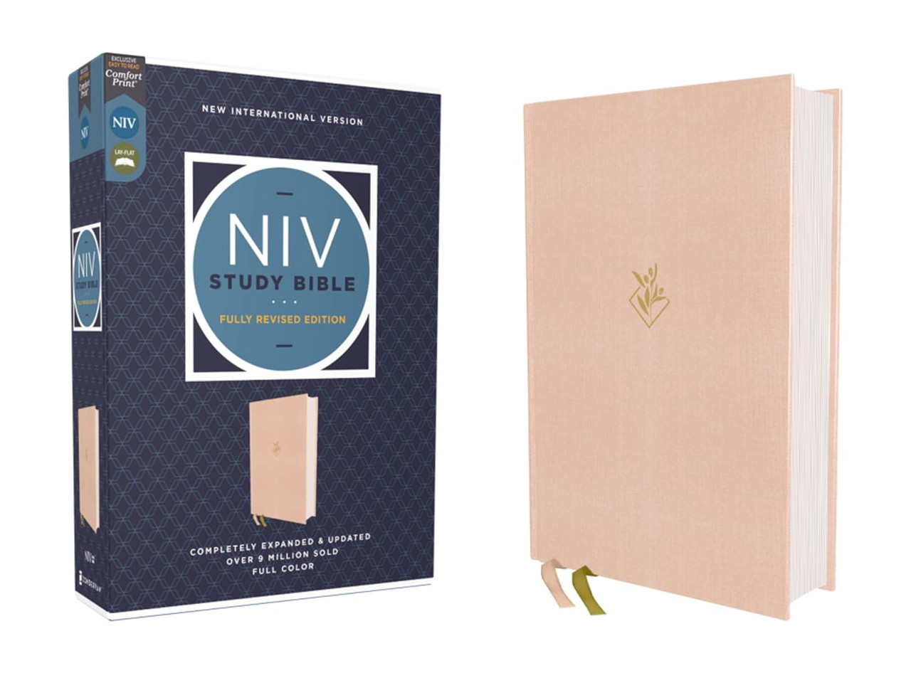Bible - NIV Study Bible Pink Cloth over Board Fully revised RL HB - CEI ...