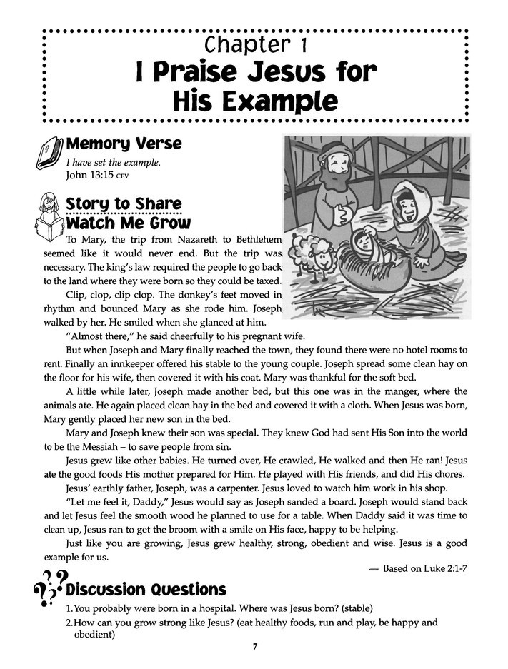 More Instant Bible Lessons for PreSchoolers - I Praise Jesus - CEI ...